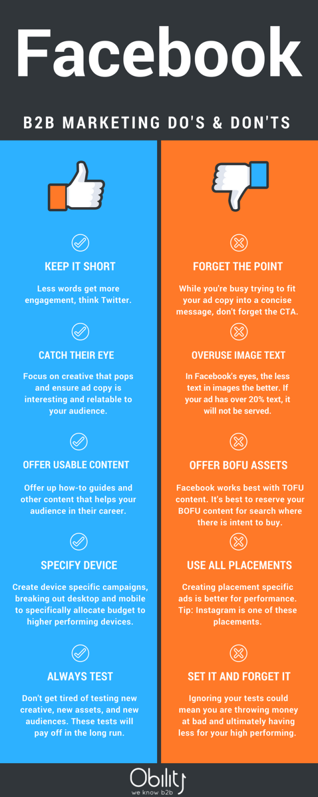 Facebook B2B Advertising Do's and Don'ts - [Infographic]