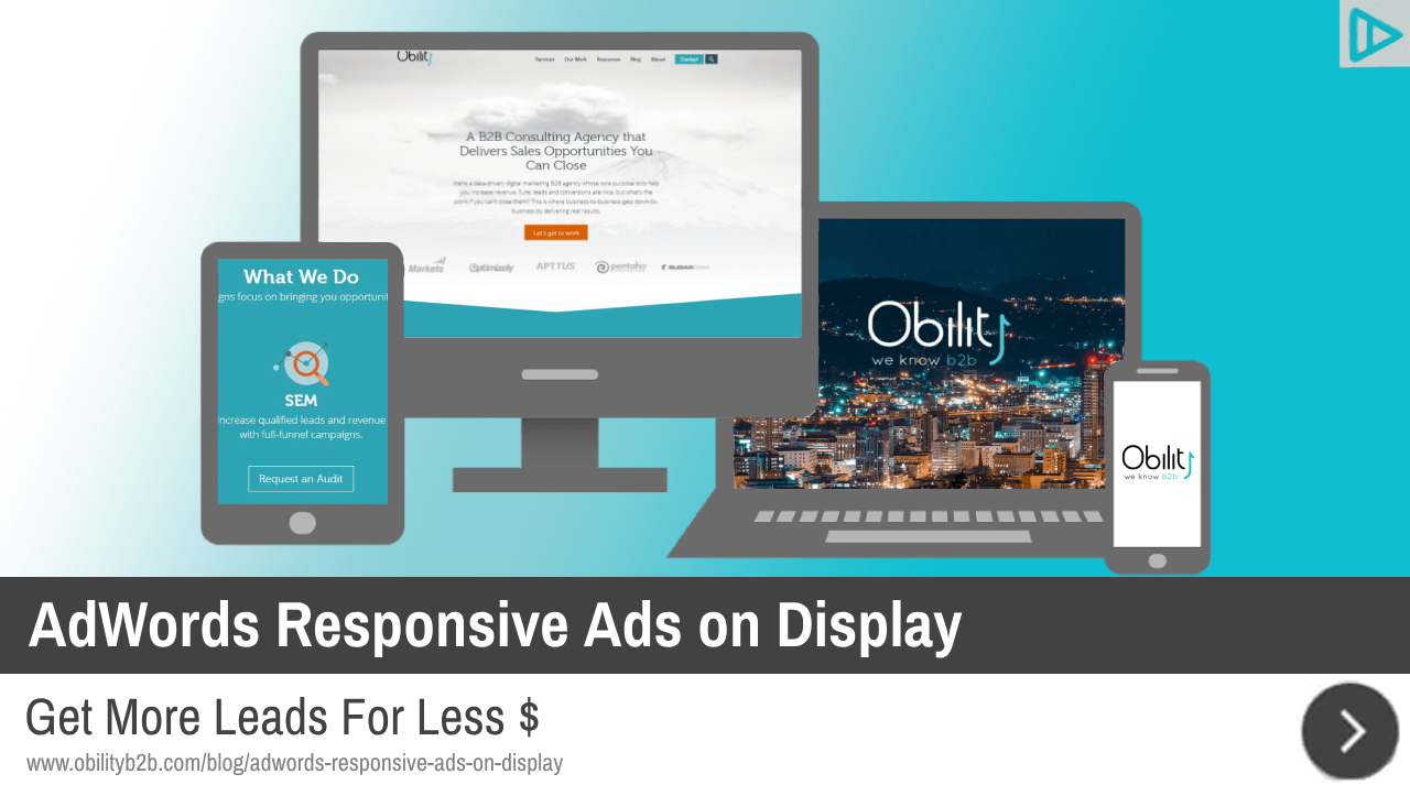 AdWords Responsive Ads On Display | Get More For Less - Obility B2B